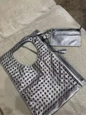 Tom Ford | Bags | Tom Ford Silver Studperforated Tote With Matching ...